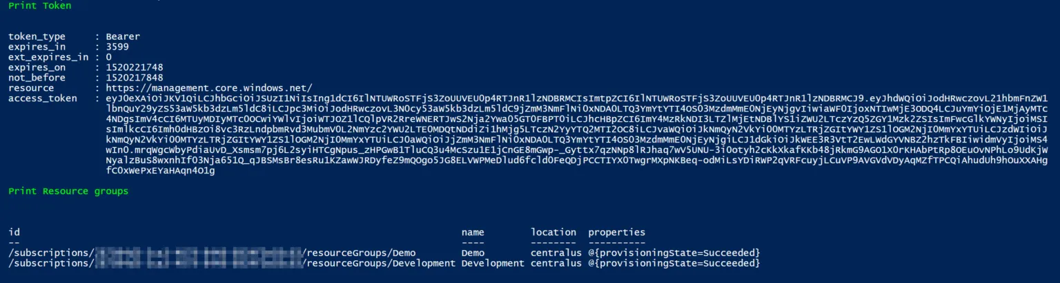 Access Azure REST API using PowerShell - TEKSpace Blog