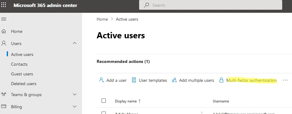 How To Disable Multi Factor Authentication In Microsoft 365 Tekspace Blog